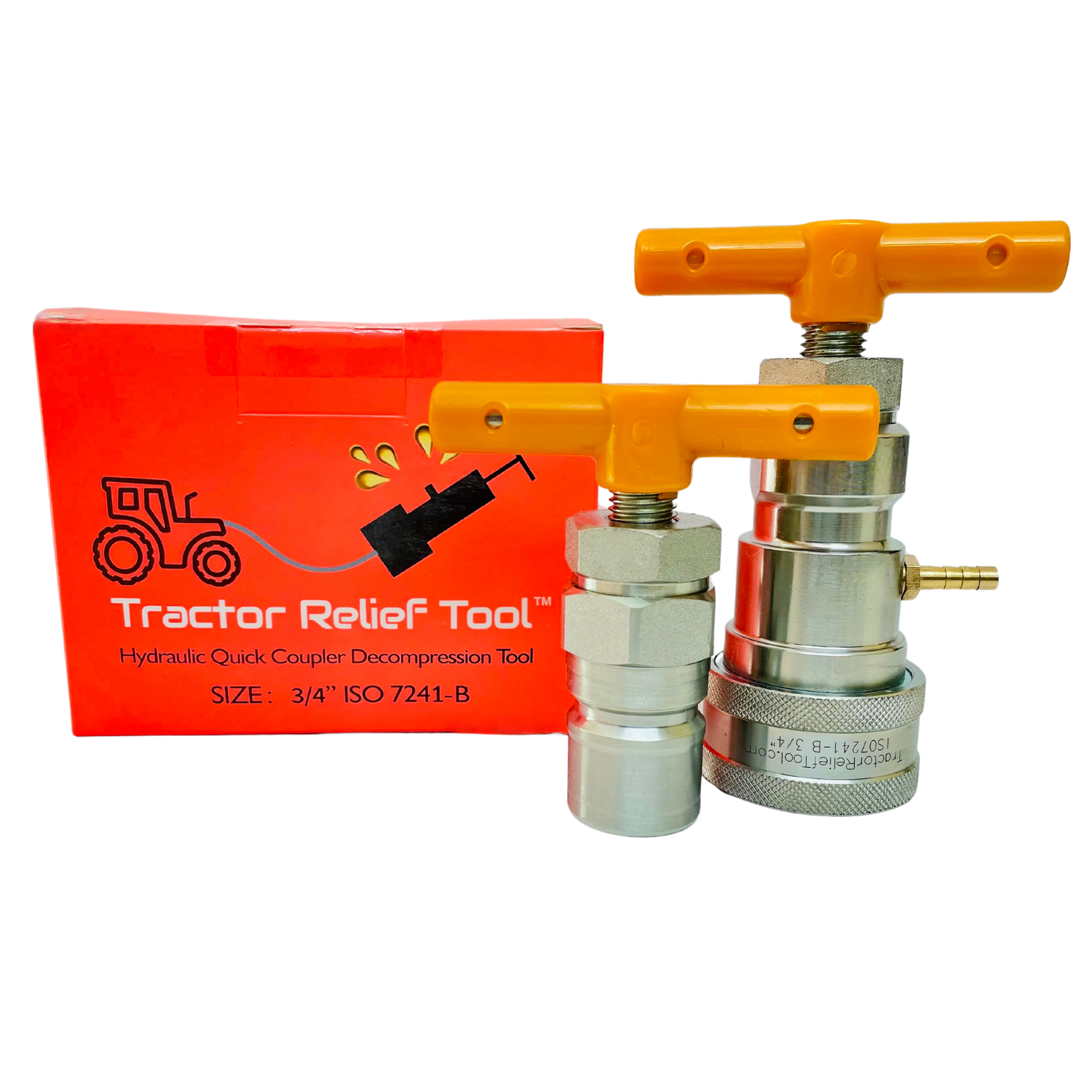 3/4" ISO 7241-B Hydraulic Coupler Decompression Relief Tool ...